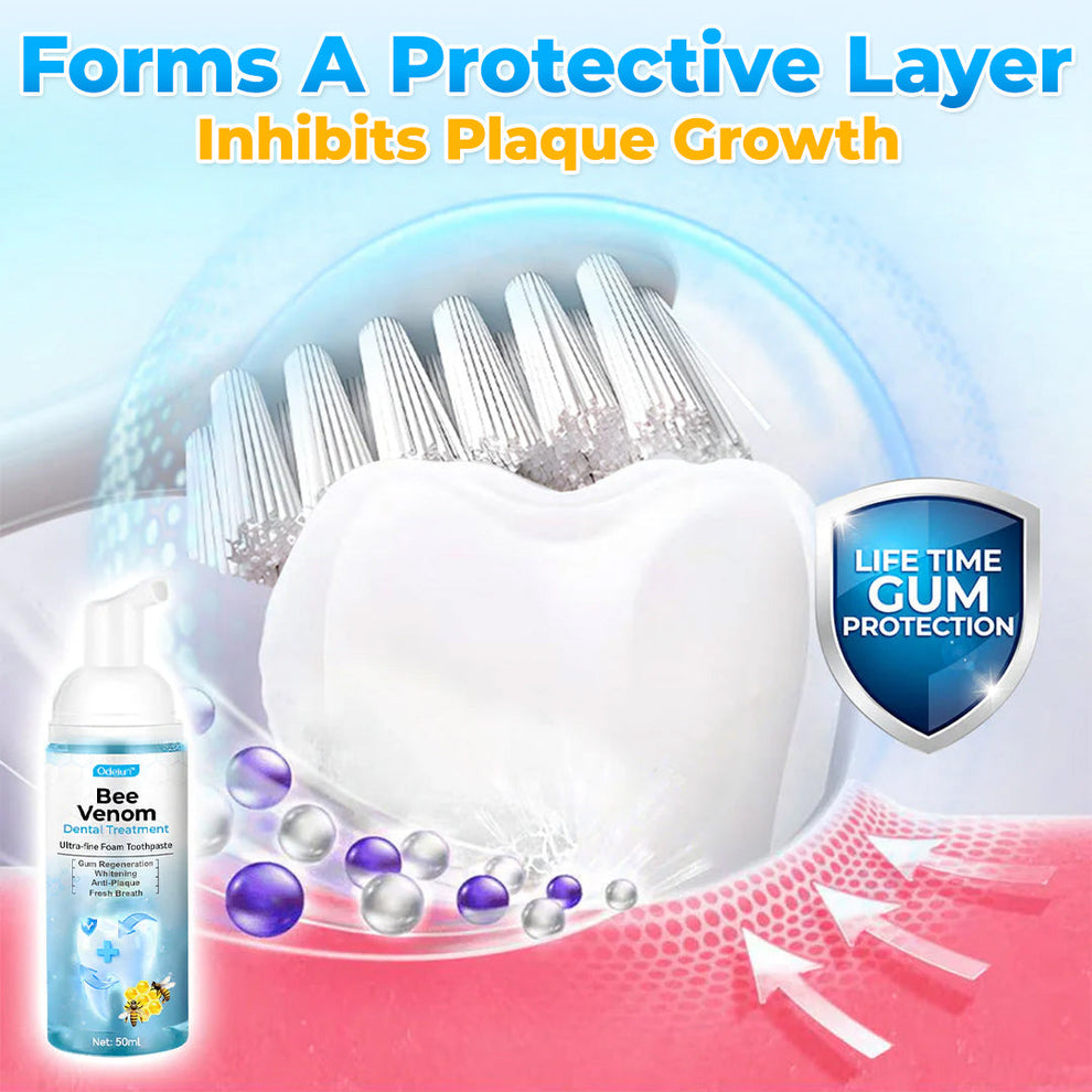 The MicroSmile Gum Restoration Kit - Bee Venom Mousse, Tongue Scraper ...