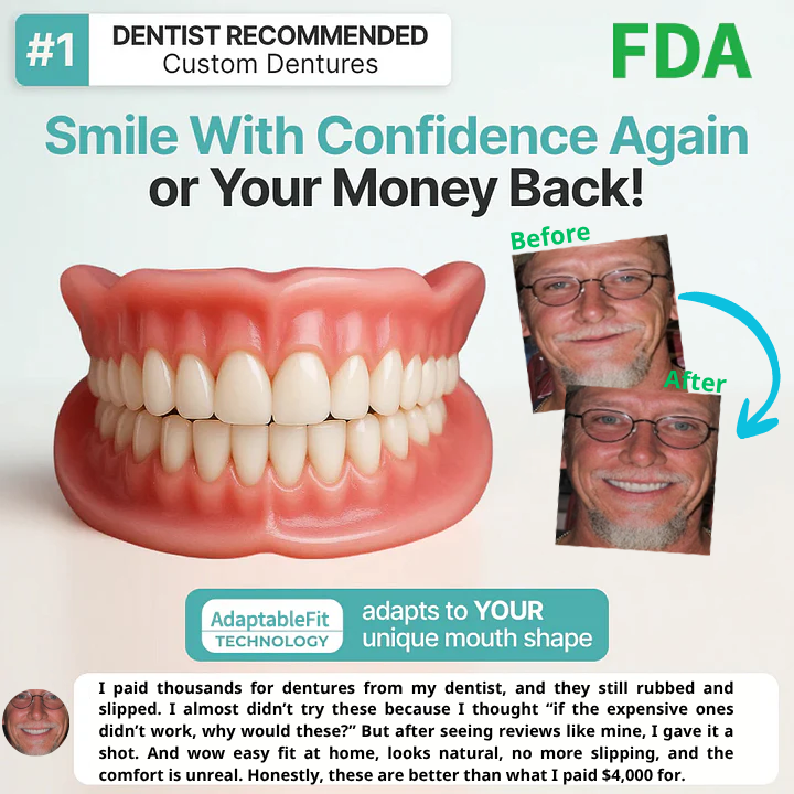 The AdaptableFit Dentures - Custom Fit, Functional, and Natural Look ...